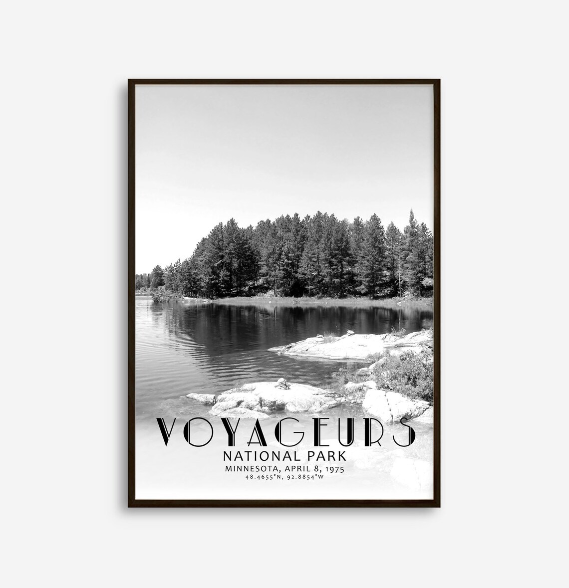 Voyageurs National Park Travel Poster Minnesota USA Art - Etsy