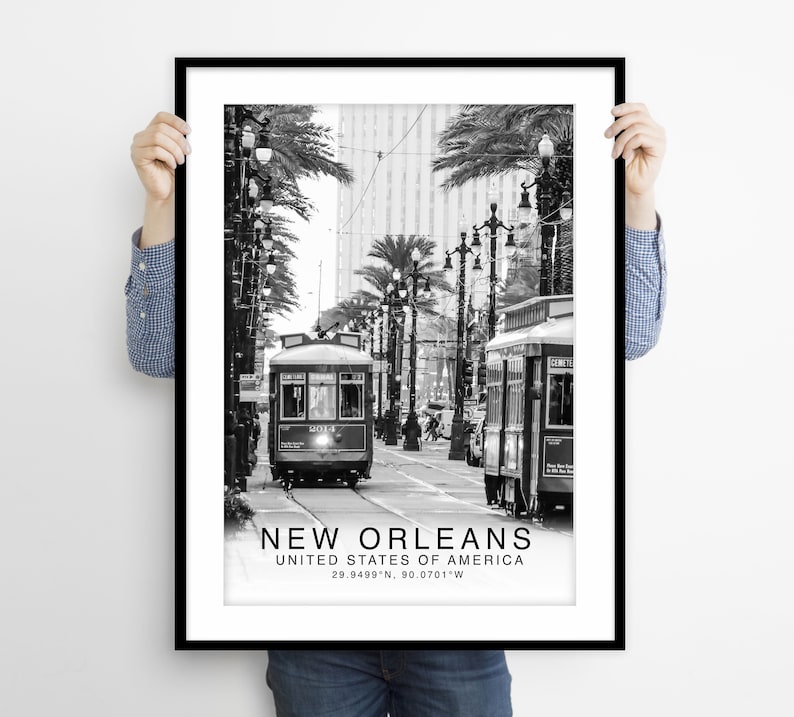 New Orleans Travel Poster New Orleans Print Wall Art Decor - Etsy