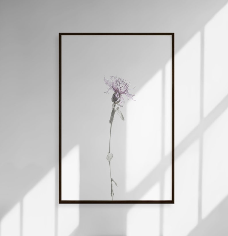 Purple Flowers Print Floral Print Botanical Wall Art - Etsy