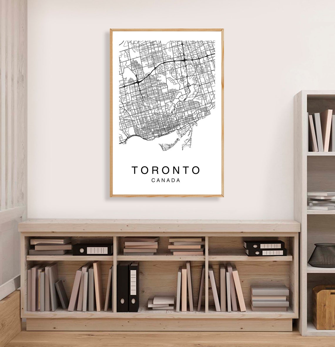 Toronto Map Toronto City Map Printable Map Art Toronto Map | Etsy