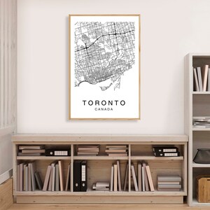 Toronto Map, Toronto City Map, Map Poster, Map Print, Toronto Map ...