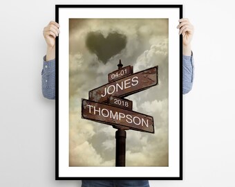 Wedding Street Sign - Etsy