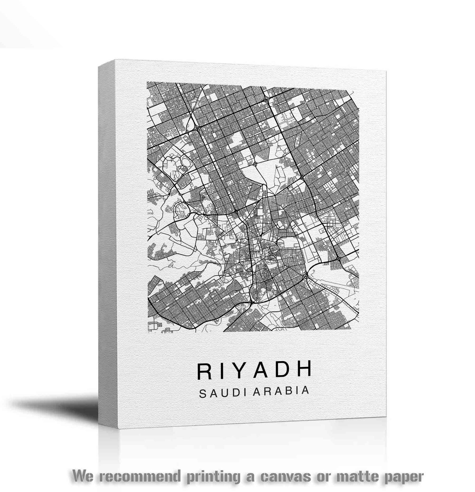 Riyadh Map Riyadh City Map Printable Map Art Map Print - Etsy