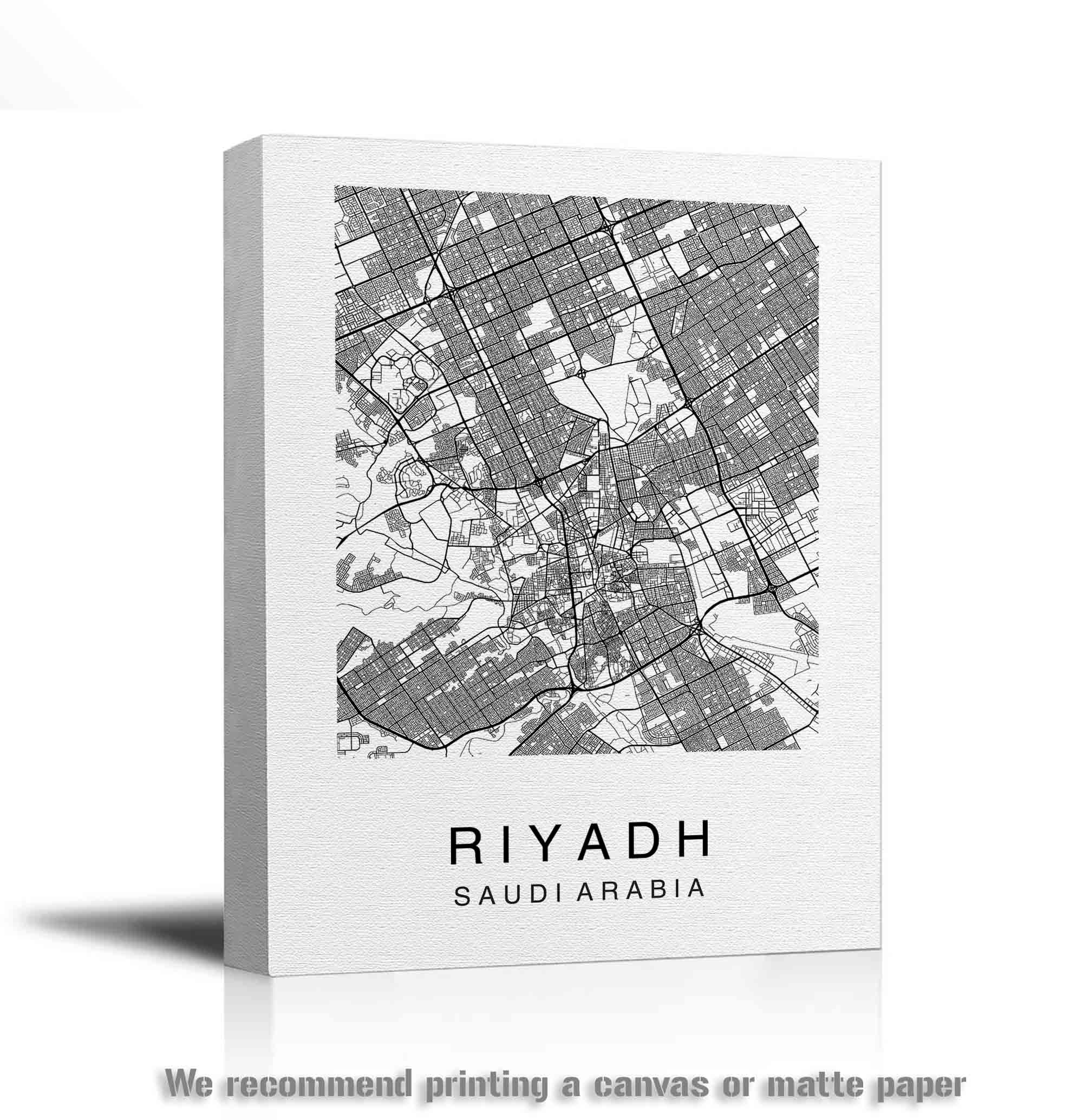 Riyadh Map Riyadh City Map Printable Map Art Map Print - Etsy