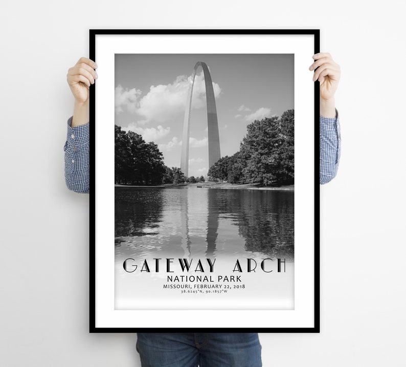 Gateway Arch National Park Poster Gateway Arch Print Saint | Etsy