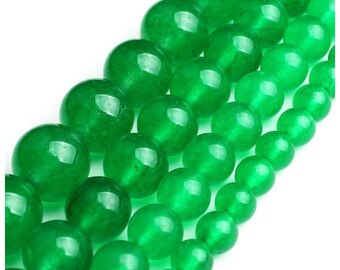 Green Chalcedony Beads | Etsy