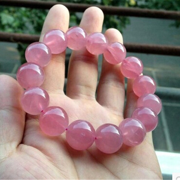 Pink Quartz Bracelet - Etsy