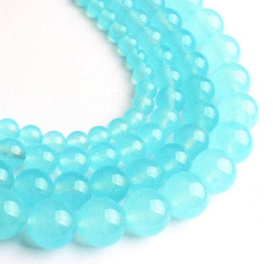 Stone A Blue Sky Chalcedony Beads AAA Quality 681012MM - Etsy