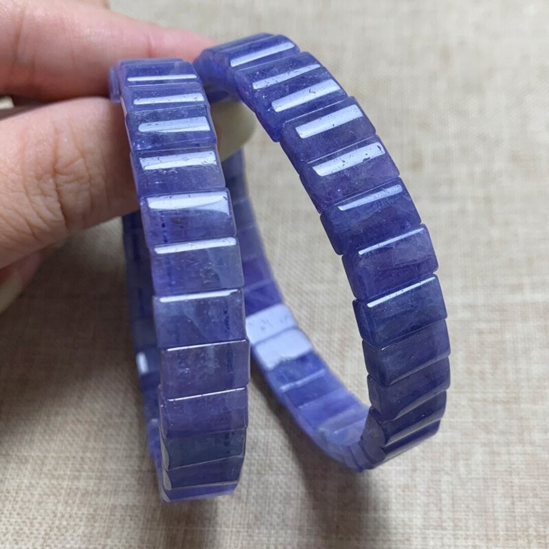 Genuine Natural Blue Tanzanite Tanzania Bracelet Women Clear - Etsy
