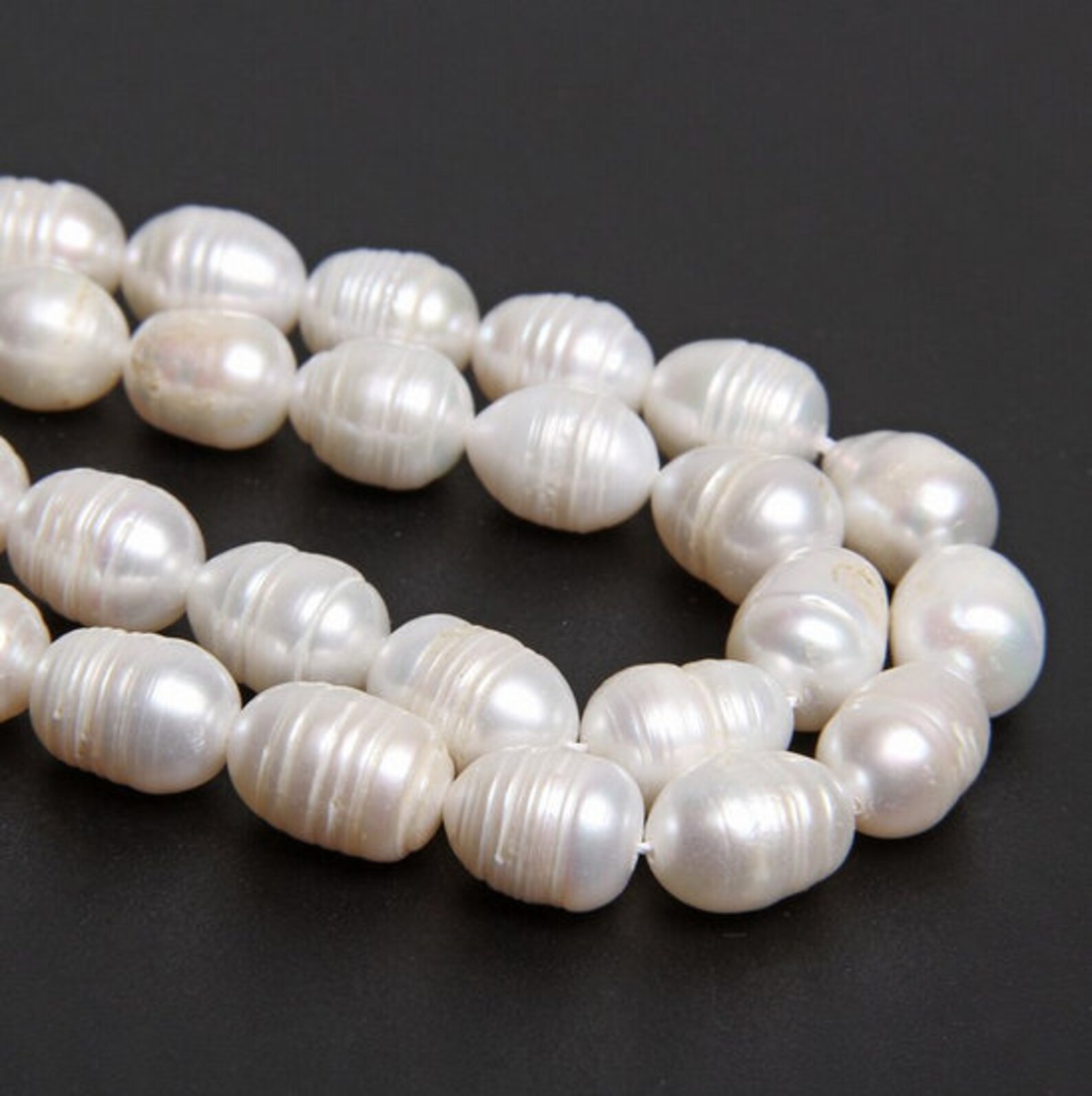 Freshwater Potato Pearls loose Beads white oval potato Pearls | Etsy