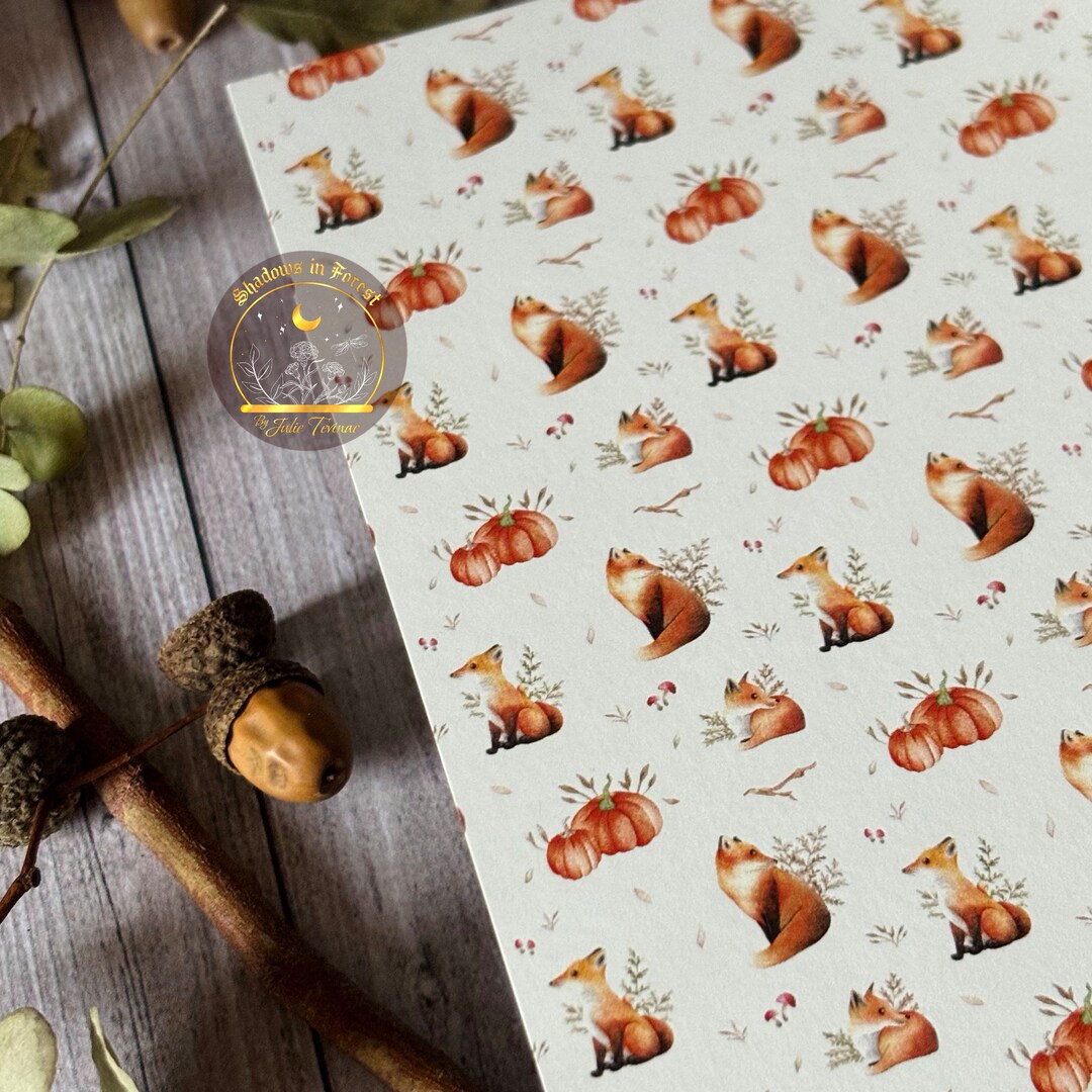 DESTOCK Carte motif Renards - Etsy