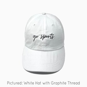 Go Sports Embroidered Pigment-dyed Baseball Cap (moontime Font) - ADULT ...