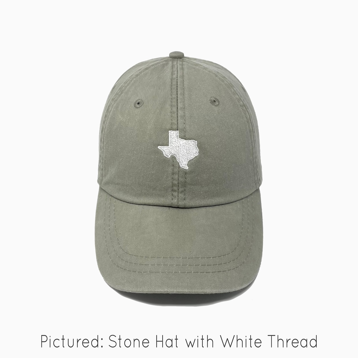 Texas TX State Embroidered Pigment-dyed Baseball Cap - Etsy