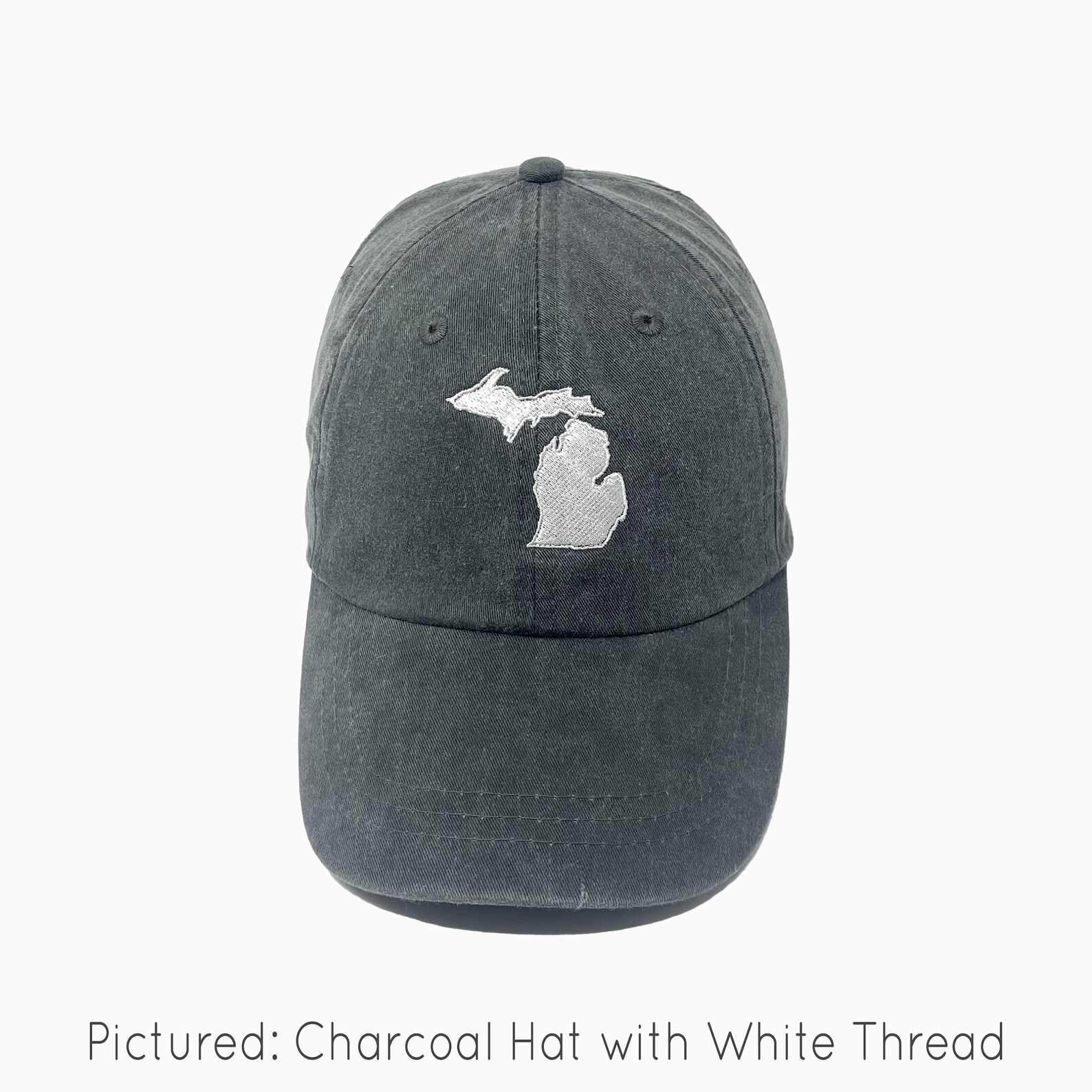 Michigan (MI) State Embroidered Pigment-dyed Baseball Cap - ADULT ...