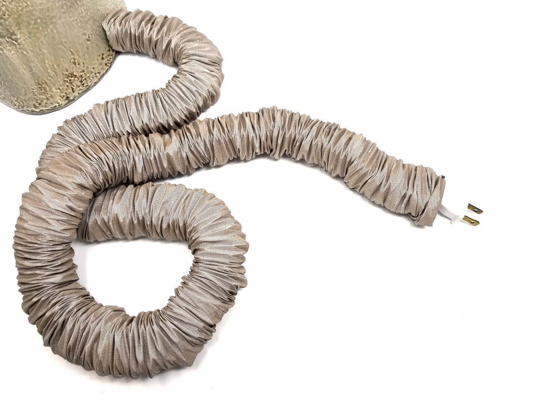 Taupe 9 Ft X 2 in Lamp Cord Cover, Fabric Cord Cover, Cord Sleeve MADE ...