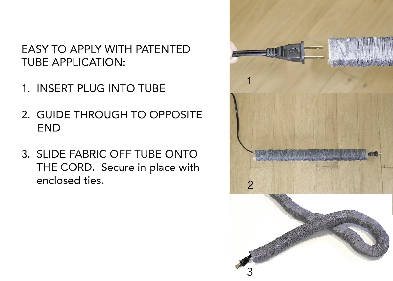 Off White Ivory 9 Ft X 2 in Lamp Cord Cover, Fabric Cord Cover, Cord ...