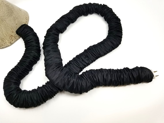 Black Night 9 Ft X 2 in Lamp Cord Cover Fabric Cord Cover - Etsy