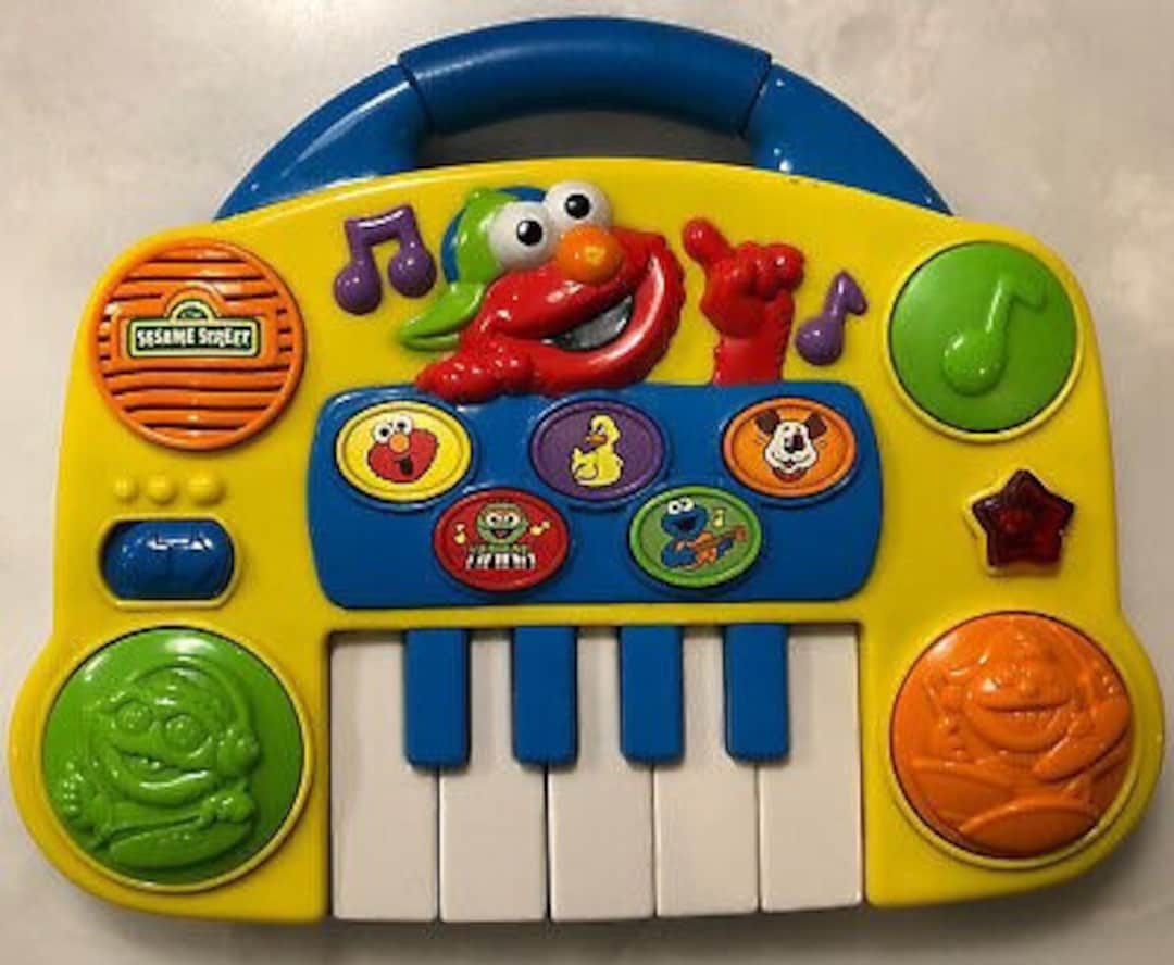 Vintage 1998 Sesame Street Elmos Keyboard Piano Music Tyco - Etsy