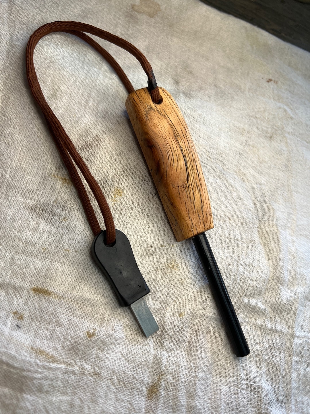 Custom Ferro Rod and Striker for Camping Bushcraft Survival - Etsy