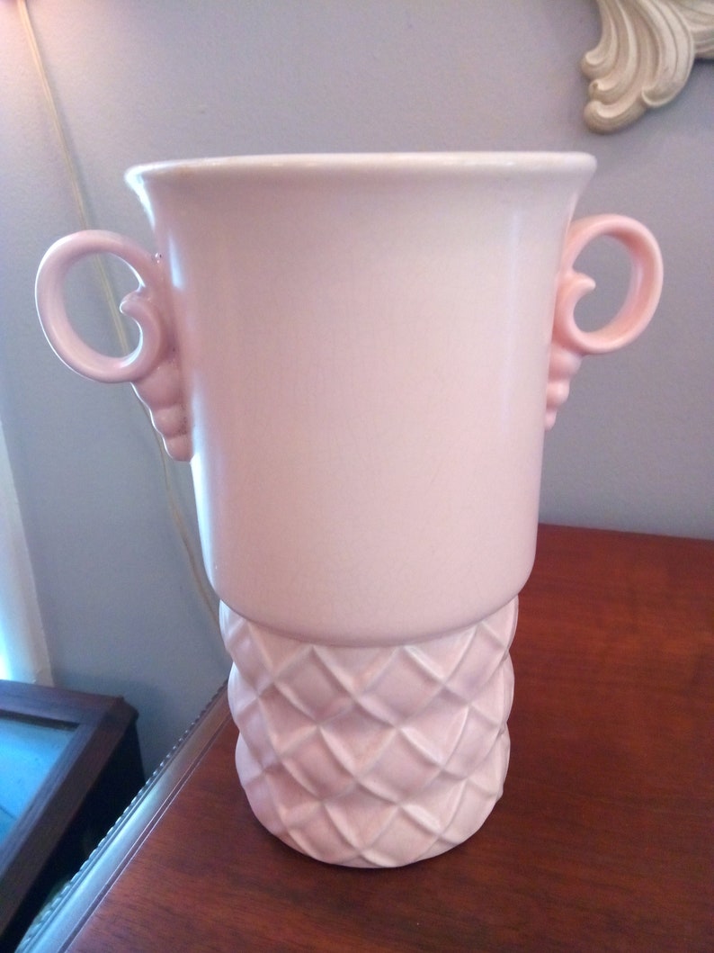 Red Wing Pottery Pink Vase 1206 - Etsy
