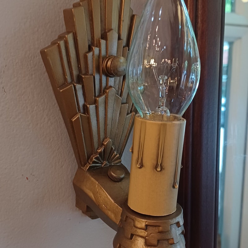 Art Deco Sconce - Etsy