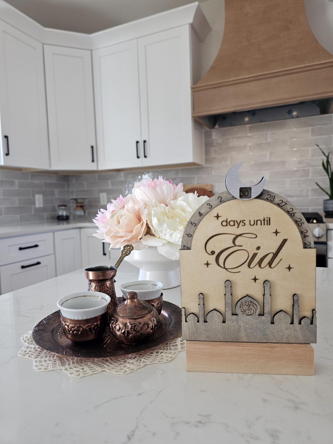 Wooden Rotating Eid Countdown - Etsy