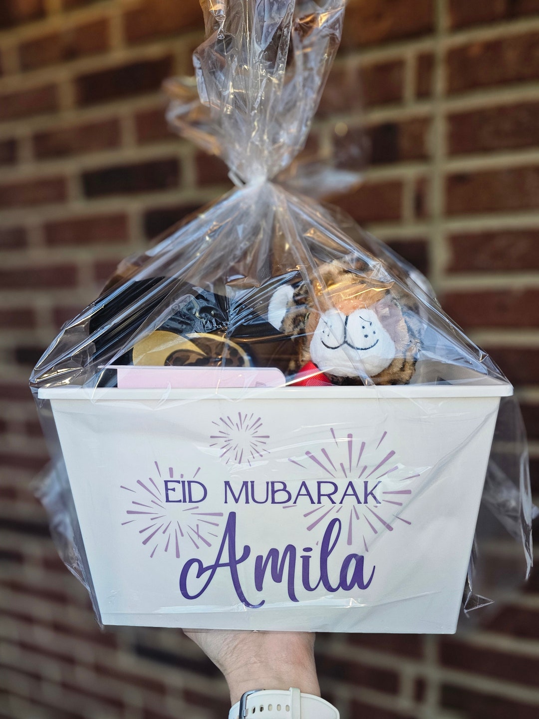 Firework Personalized Eid Gift Basket/custom Eid Bucket/bajram Gift ...