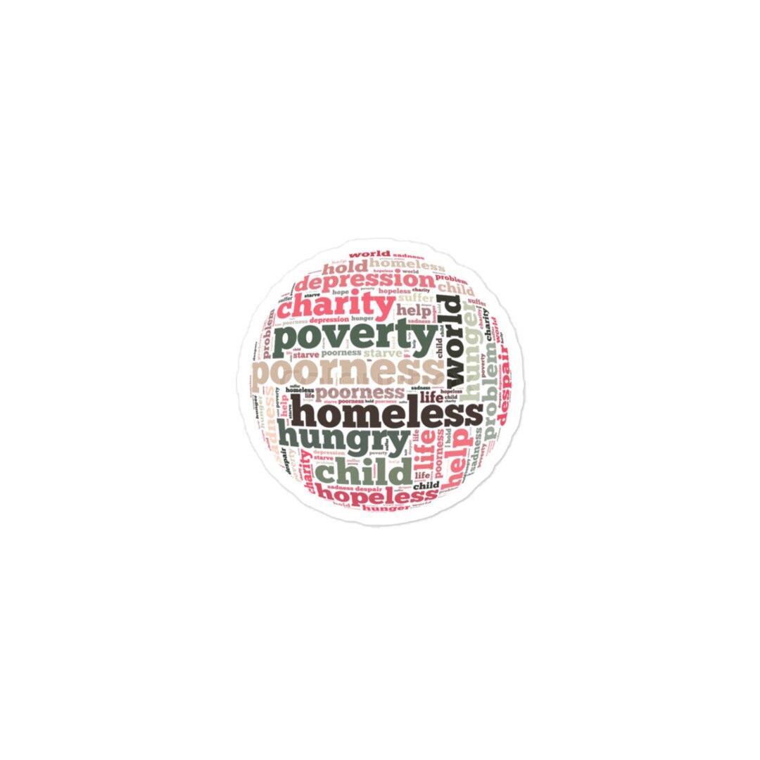 Poverty Bubble-free Stickers - Etsy