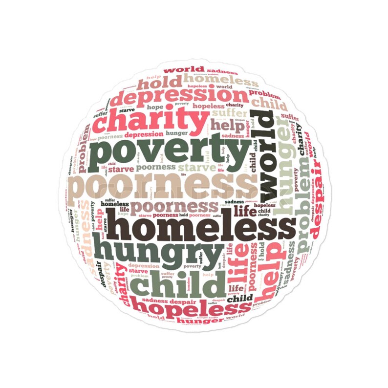 Poverty Bubble-free Stickers - Etsy