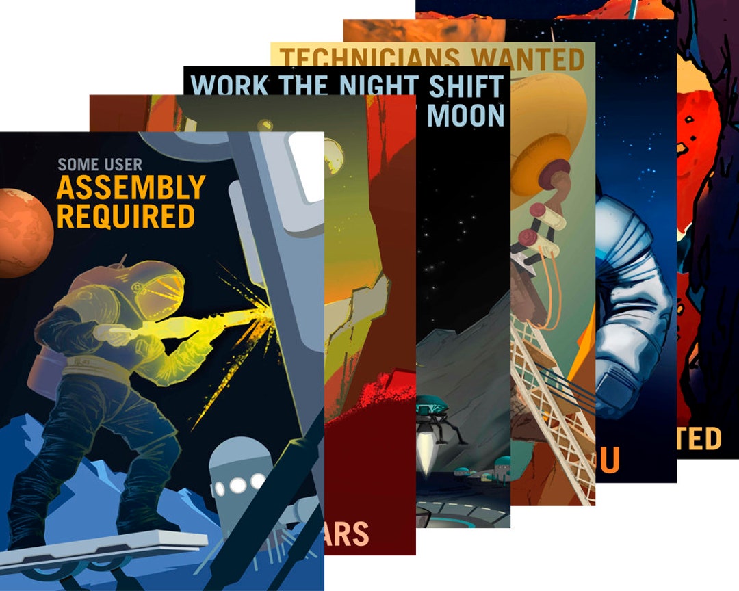 NASA Posters: Explorers Wanted Series, Complete Collection - Etsy