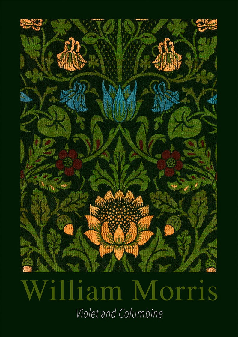 William Morris Prints: Victorian Arts and Crafts Textile | Etsy