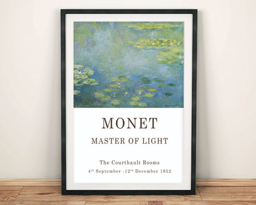 Claude Monet Poster: Impressionist Art Gallery Exhibition Print - Etsy