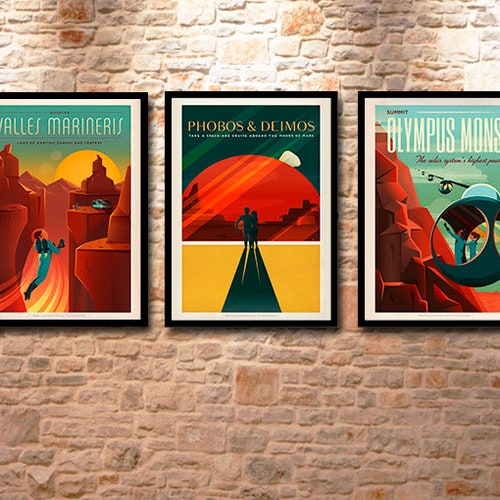 Spacex Posters Retro Space Explorer Travel Prints - Etsy