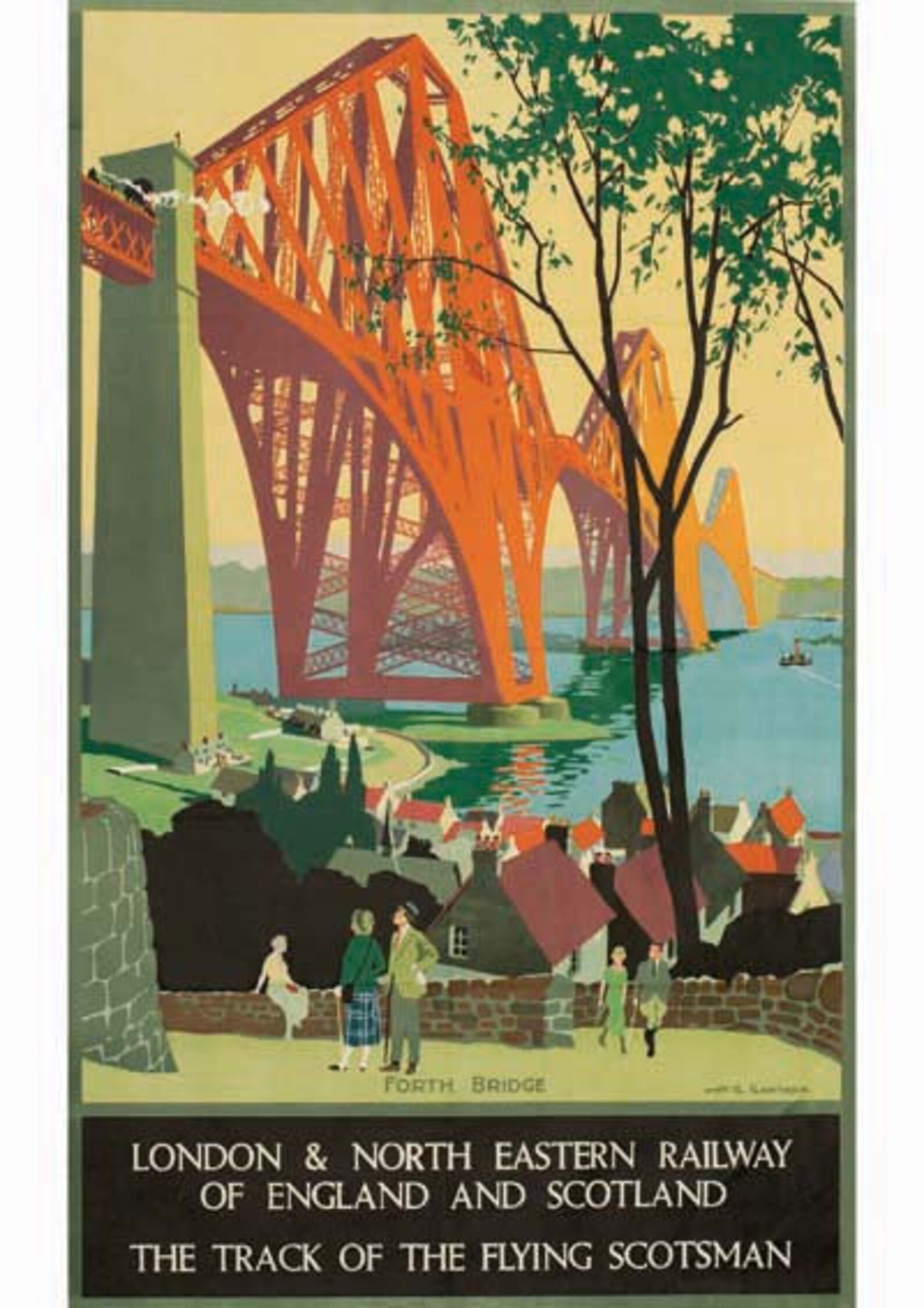 Forth Bridge Poster: Vintage Railway Train Travel Print - Etsy