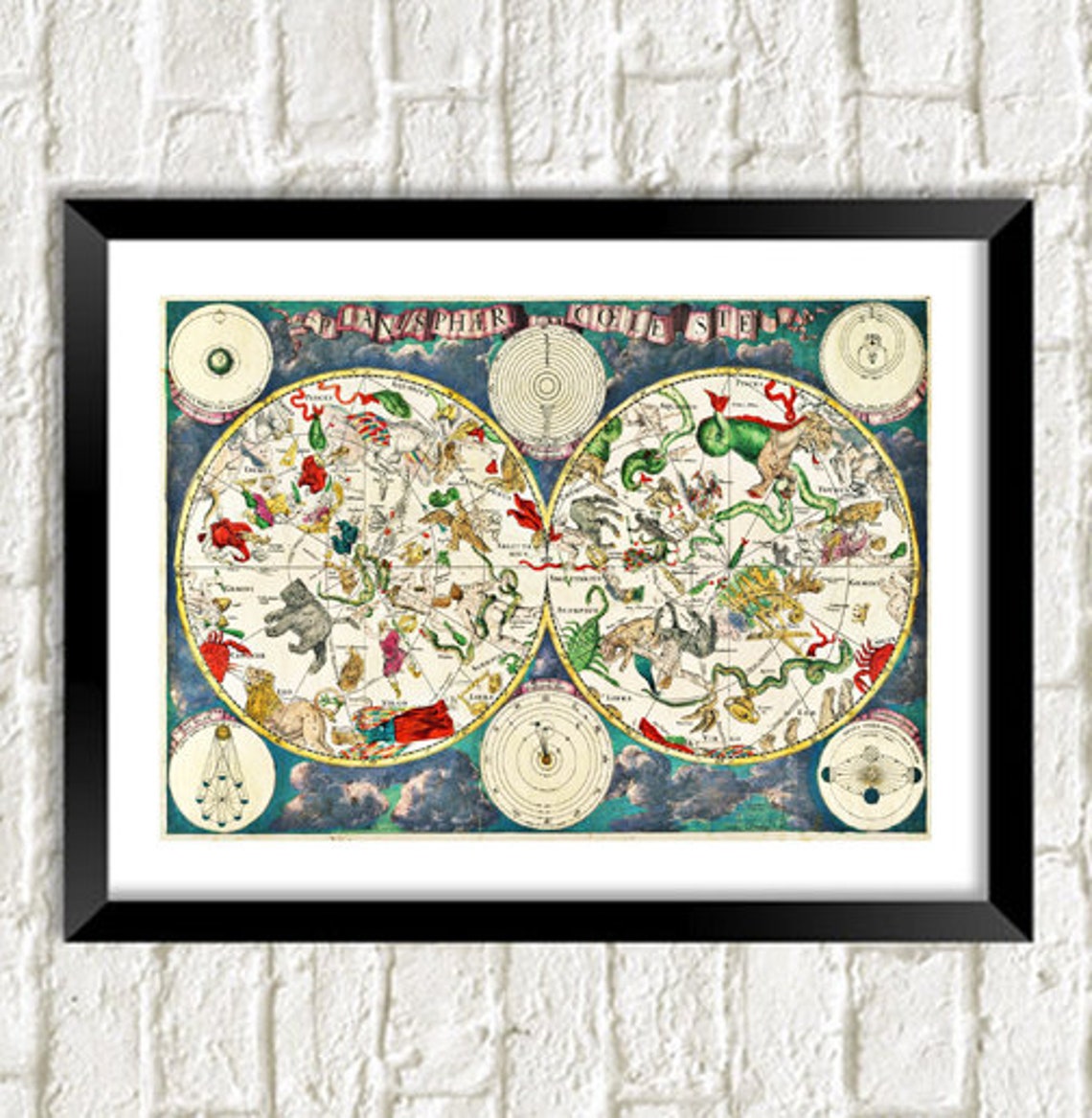 Constellations Print: Vintage Cosmology Art Illustration - Etsy UK