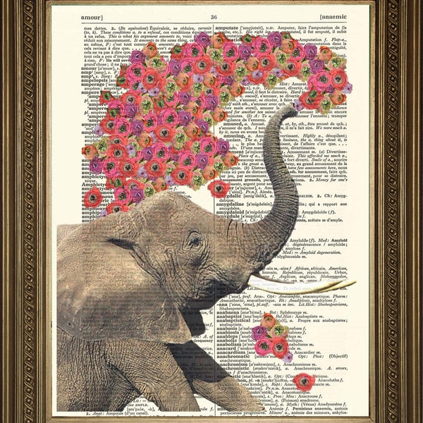 Elephant Dictionary - Etsy