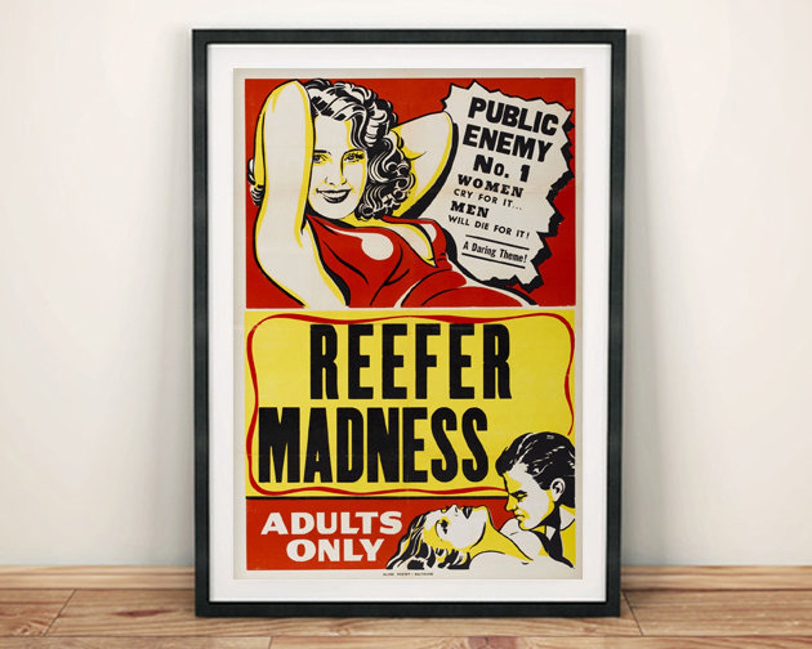 Reefer Madness Poster: Vintage Adult Movie Print - Etsy