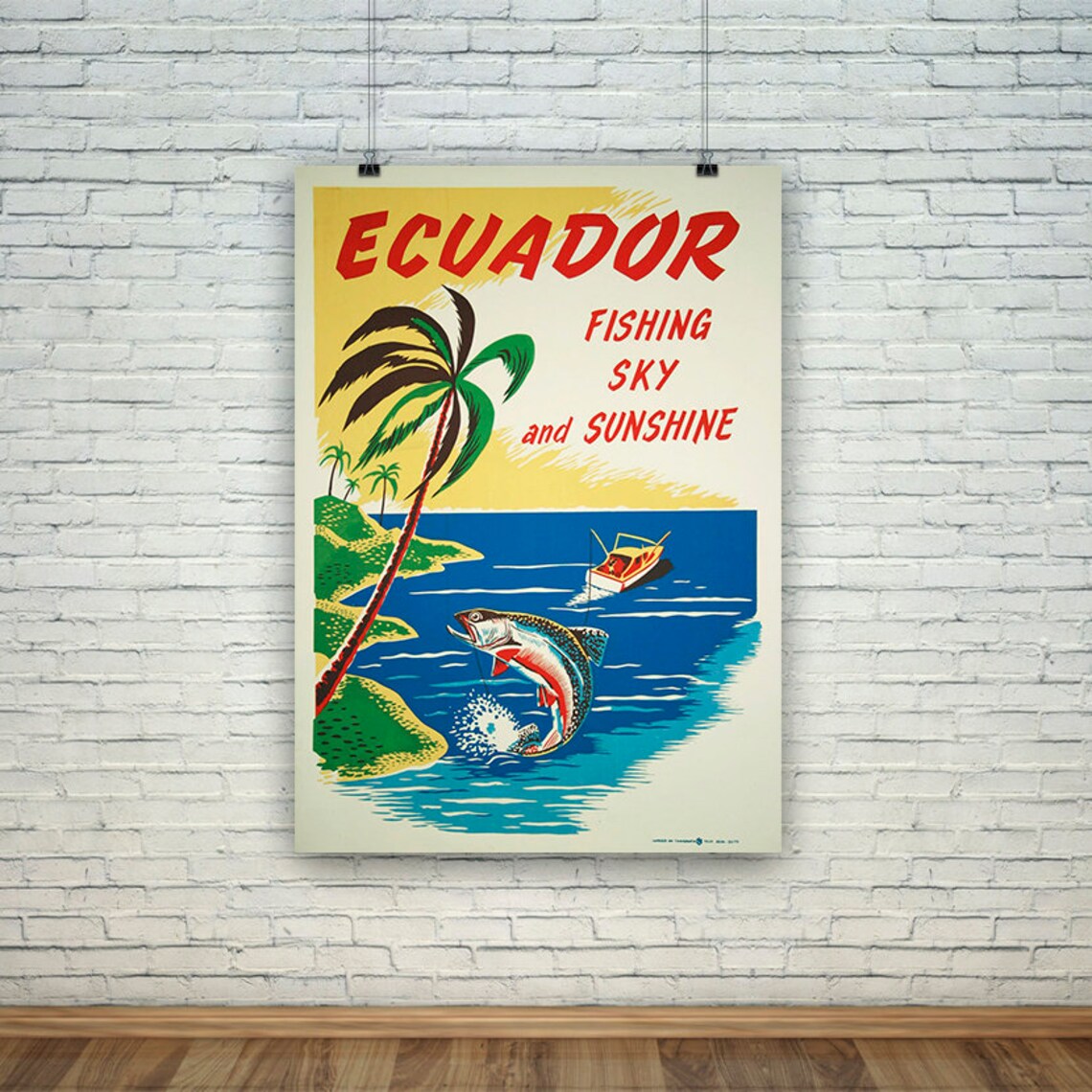 Ecuador Prints: Vintage South American Travel Posters | Etsy UK
