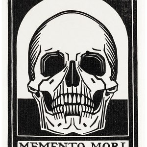 Skull Print: Vintage Memento Mori Death Art Illustration - Etsy