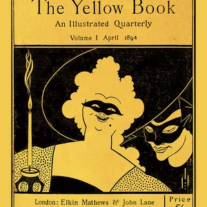Aubrey Beardsley Prints: Yellow Book Cover Art Illustrations - Etsy UK