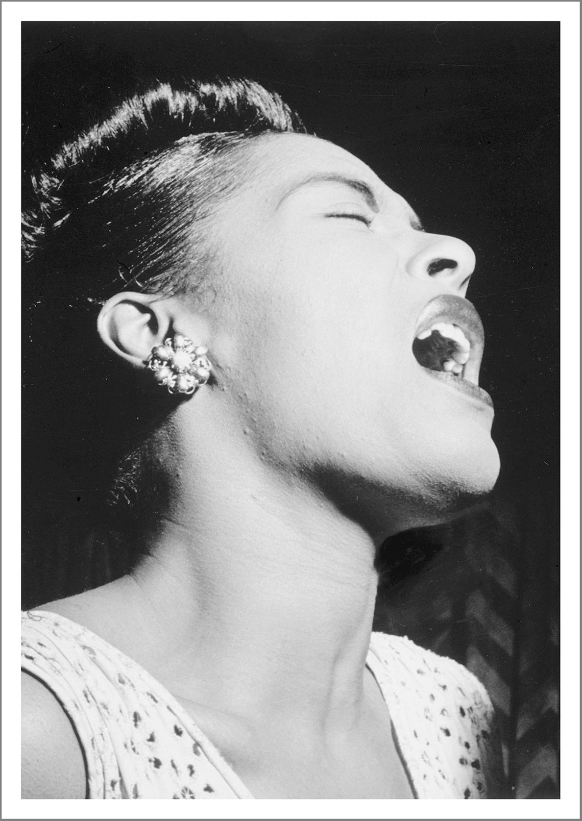 Billie Holiday Prints: Black and White Jazz Singer Portrait - Etsy