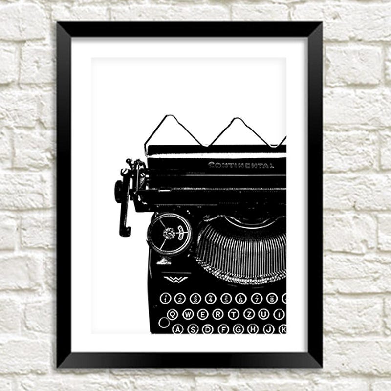 Typewriter Print - Etsy