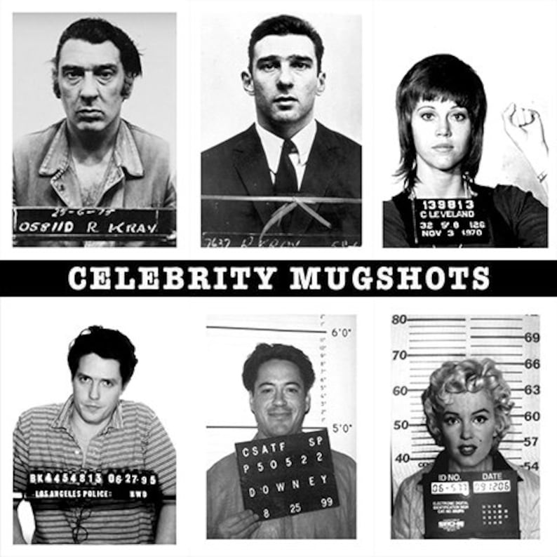 Celebrity Mugshot Prints: Famous Felon Photos - Etsy UK