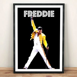 Freddie Mercury Poster: Queen Singer Art Print - Etsy