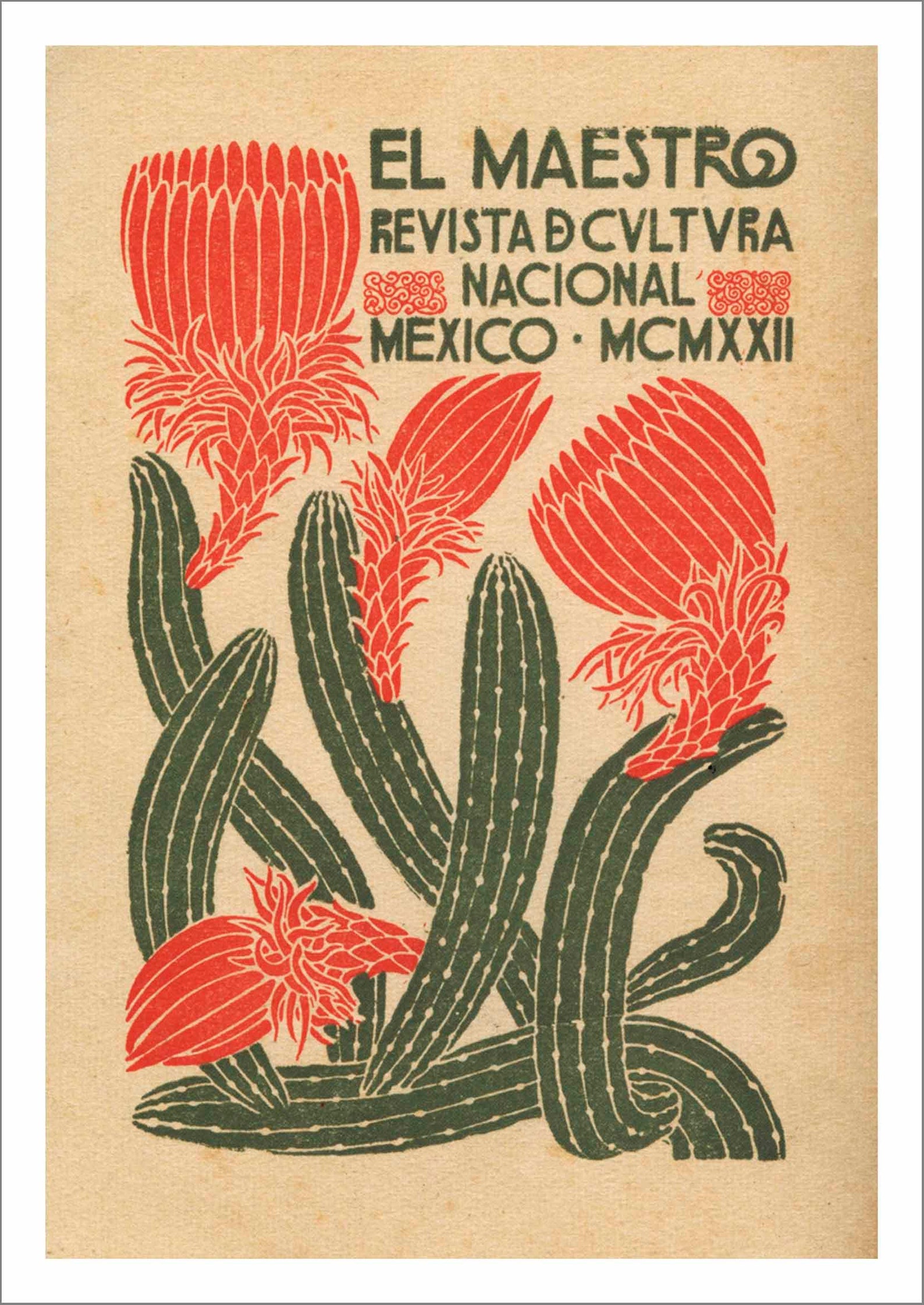 El Maestro Poster: Mexican Culture Exhibition Print With - Etsy
