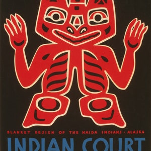 Indian Court Poster: Vintage Native Americn Exposition Print - Etsy