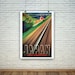 Japanese Train Poster: Vintage Shinkansen Tourism Print - Etsy