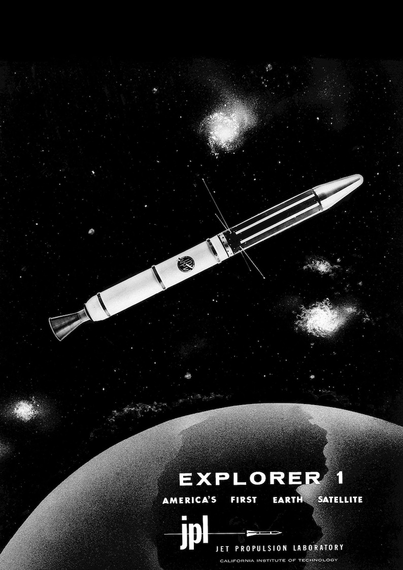 NASA Voyager Poster Explorer Spacecraft Art Print - Etsy UK