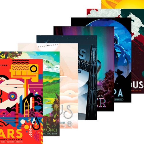 NASA Posters: Visions of the Future Series Complete | Etsy UK