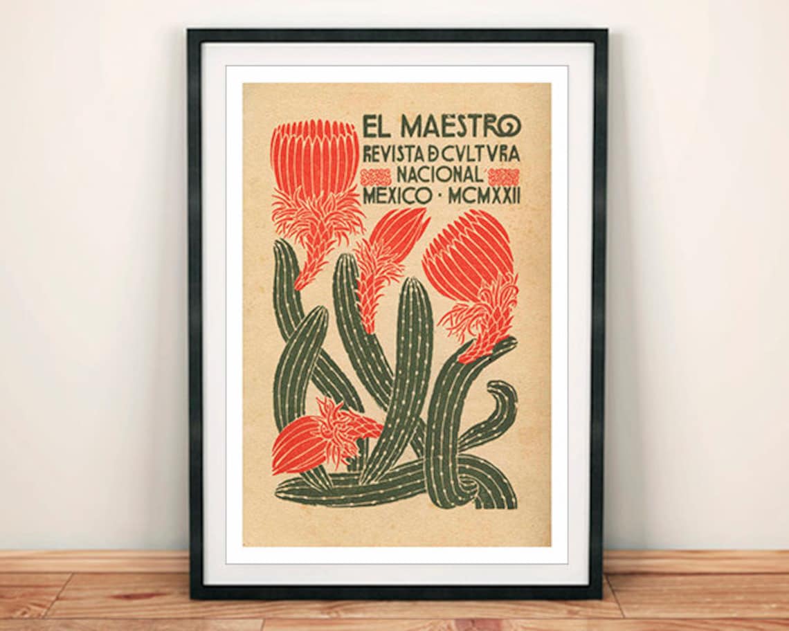 El Maestro Poster: Mexican Culture Exhibition Print with | Etsy